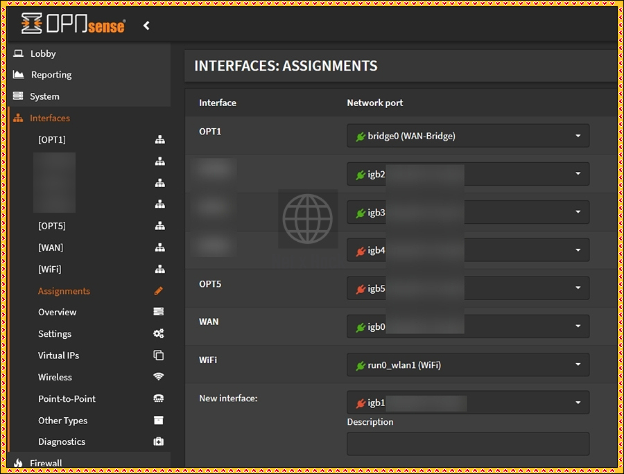OPNsense 설치 및 인터넷 연결(WAN,LAN,Bridge)