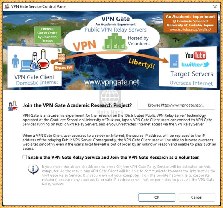 무료 SoftEther VPN Gate 사용법과 IP 주소 경찰 제공